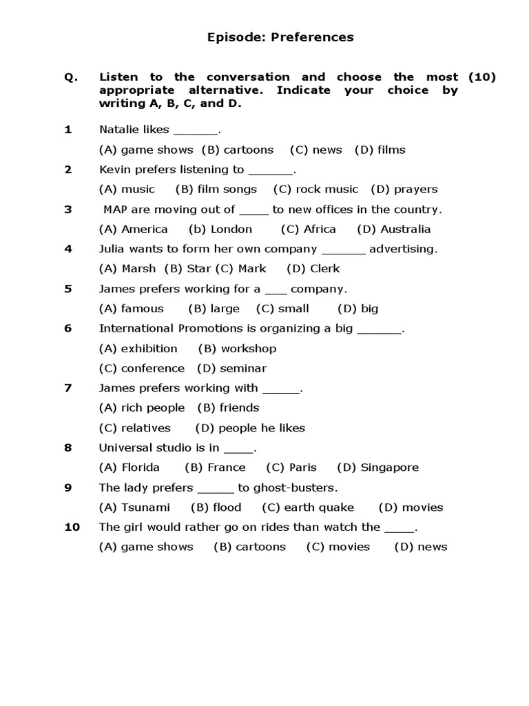 Pra. 9 Listening Comprehension - Look Ahead | PDF | Government | Elections