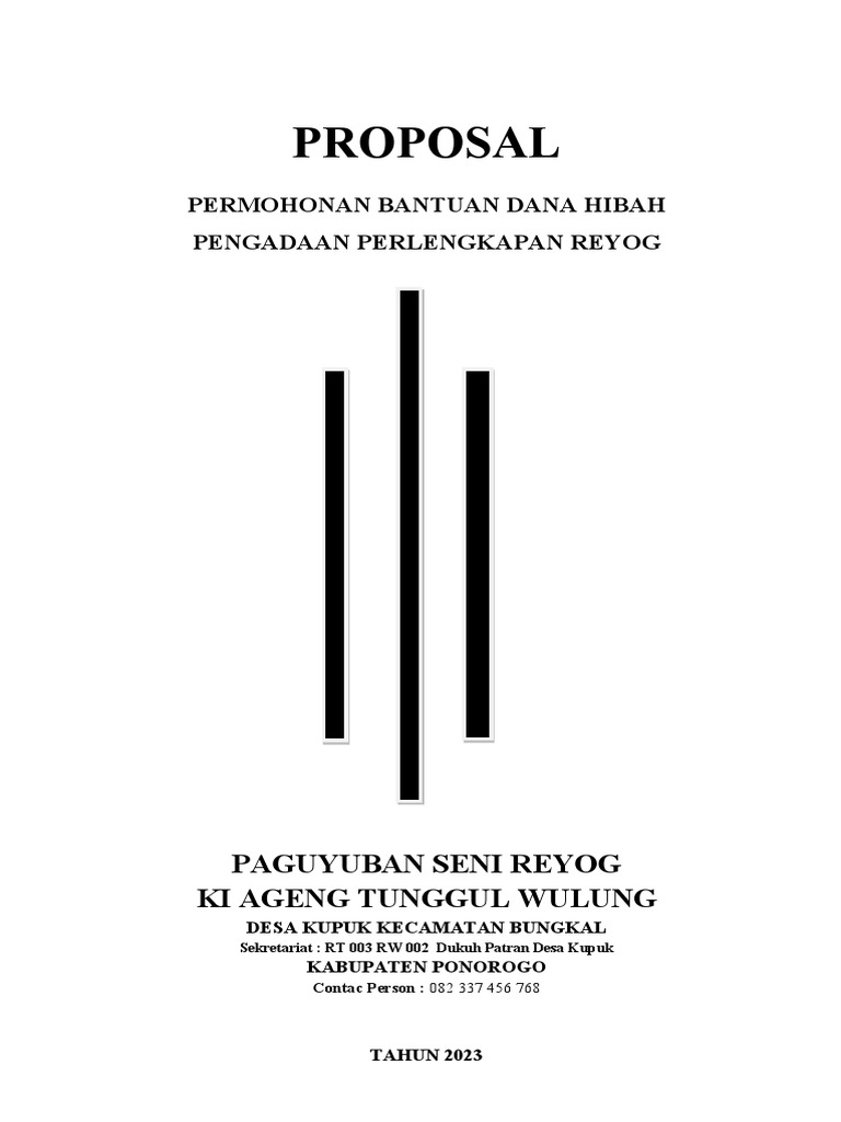 Proposal Reyog | PDF