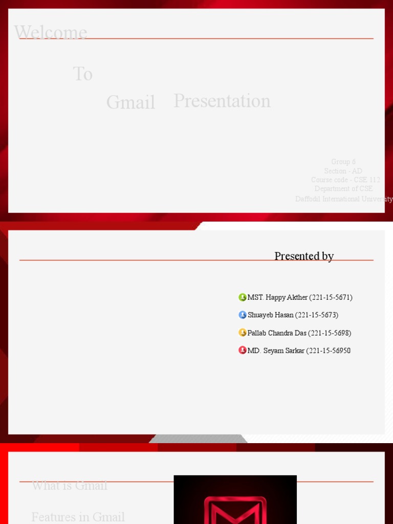 Overview of Gmail Features and Benefits | PDF | Gmail | Online Services
