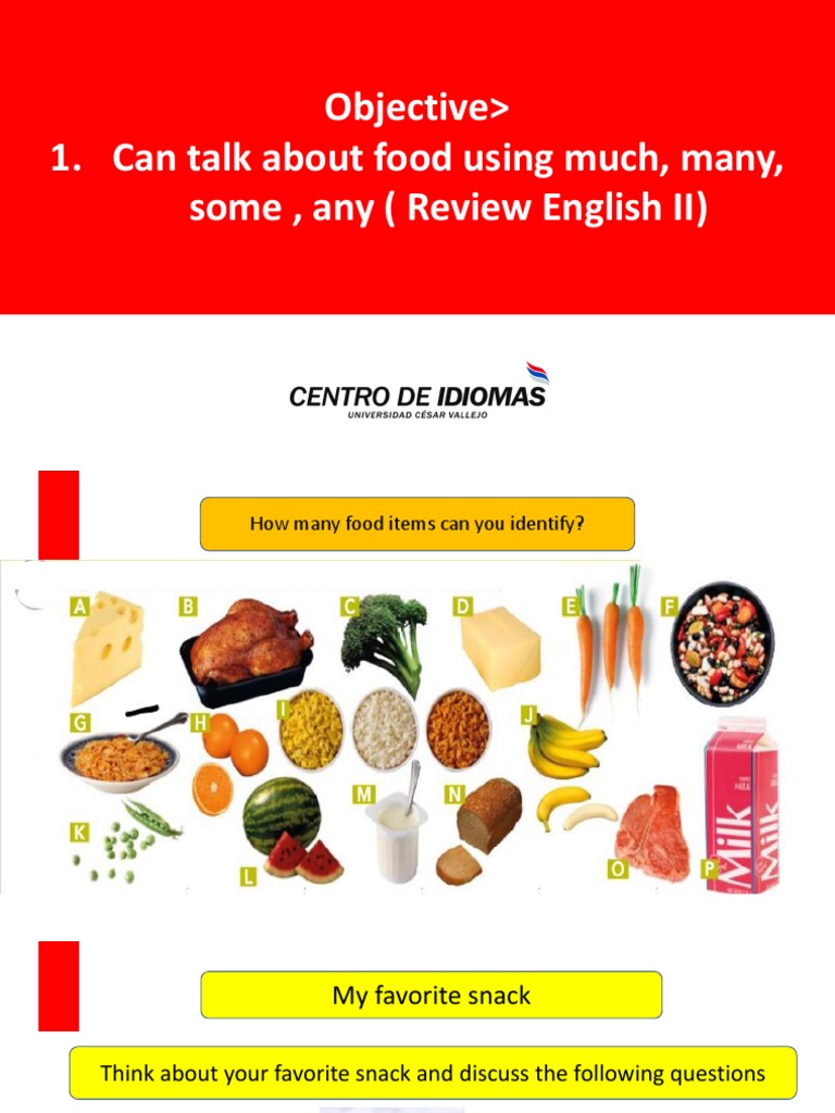 Food Conversations with Some and Any | PDF