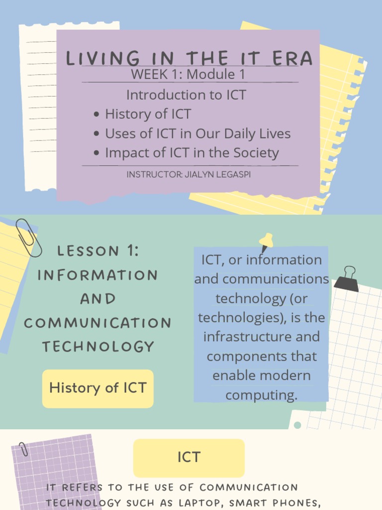 W1 Introduction To Ict | PDF