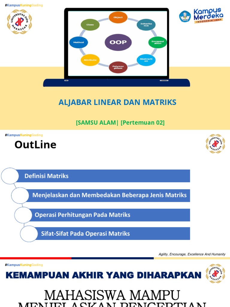 Pert 2 Aljabar Linear Matriks | PDF