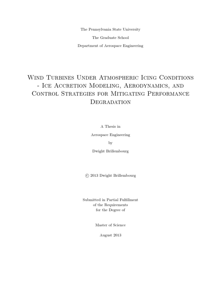 Wind Turbines Under Atmospheric Icing Conditions - Ice Accretion ... Wind Turbines Under Atmospheric Icing Conditions - Ice Accretion ...