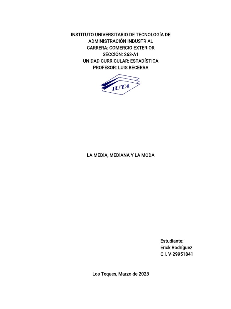 Tipos de Medias y su Aplicación | PDF | Media | Mediana