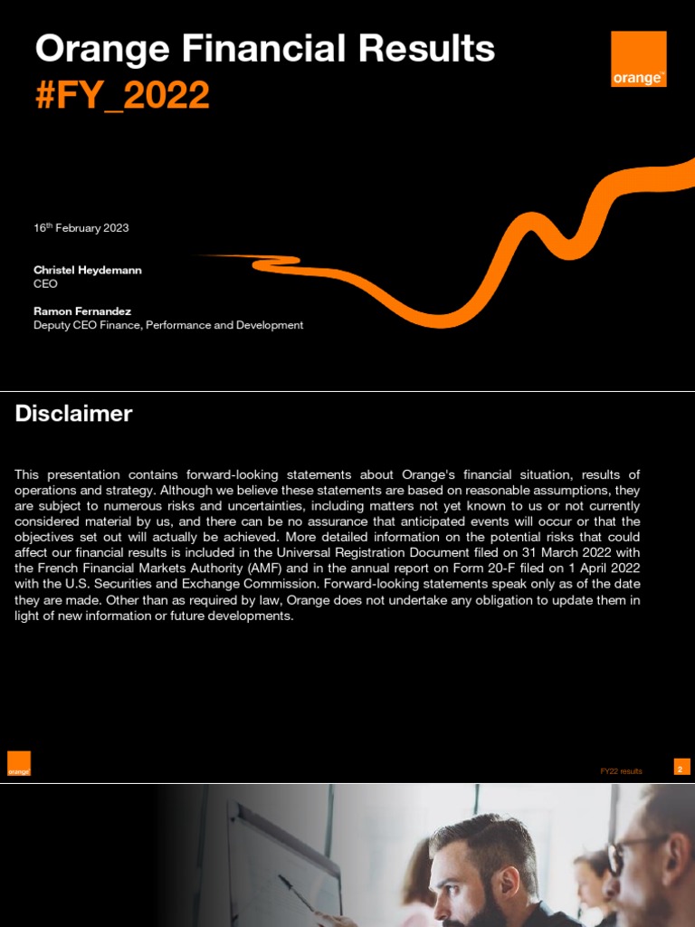Orange Financial Results for Fiscal Year 2022: Solid Results as ...