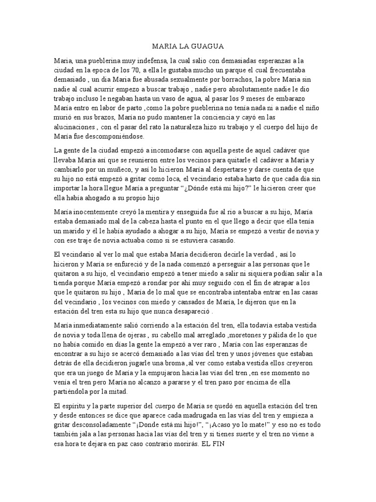 Maria La Guagua | PDF