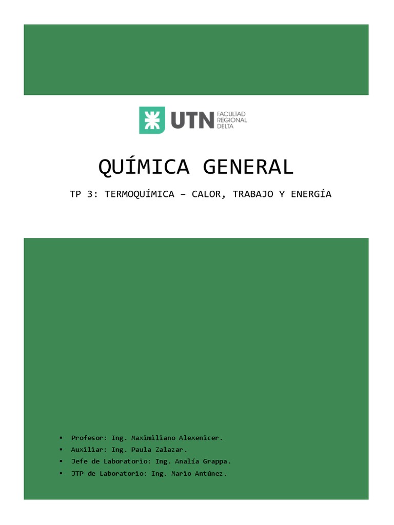 Termoquímica: Calor, Trabajo y Energía | PDF | Entalpía | Combustión