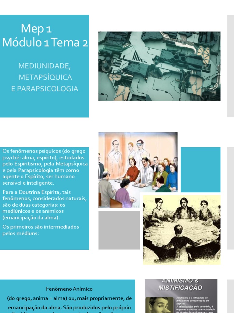 MEP 1 Aula 2 (1) | PDF | Parapsicologia | Espiritismo