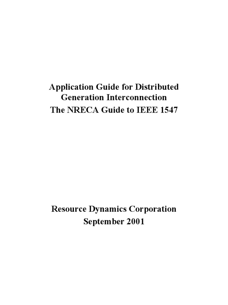 IEEE Application Guide | PDF | Electric Power Distribution | Electric ...