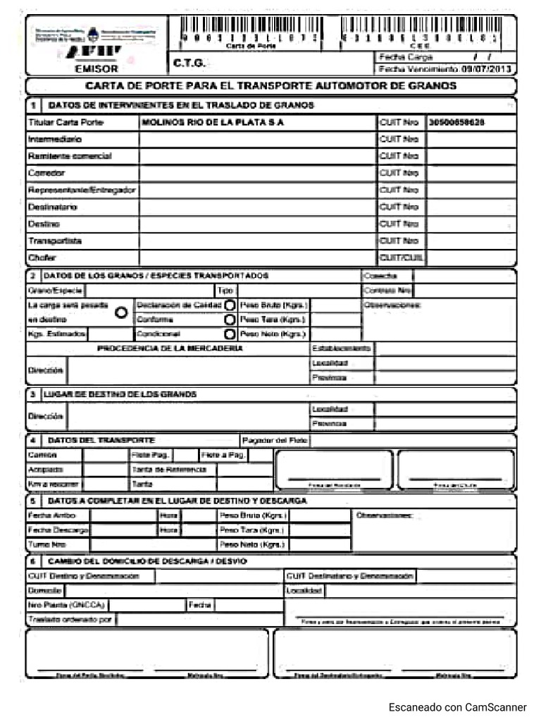 Carta de Porte | PDF