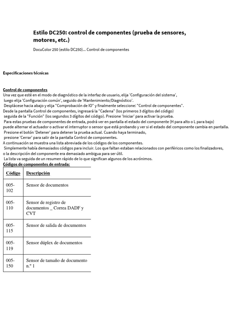 DC250 Checar Entradas Salidas | PDF | Bienes manufacturados ...