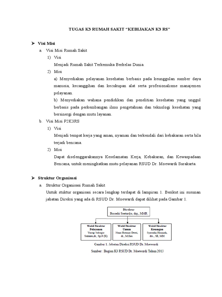 Kebijakan k3 RS | PDF