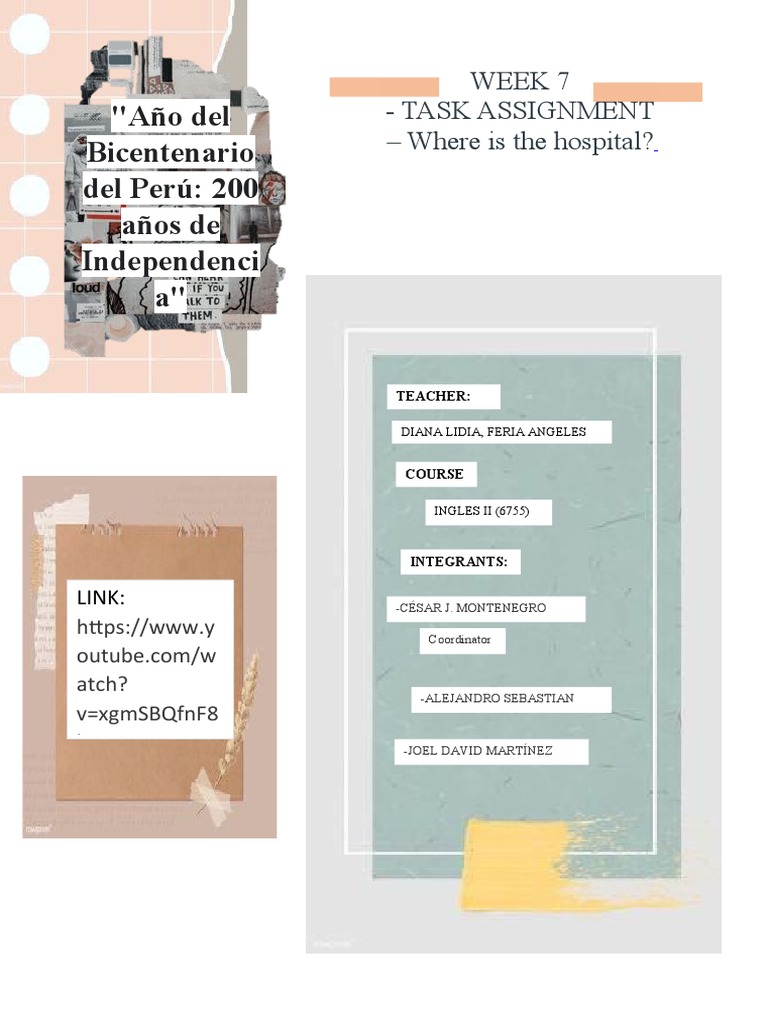 Week 7 - Task Assignment - Where Is The Hospital | PDF