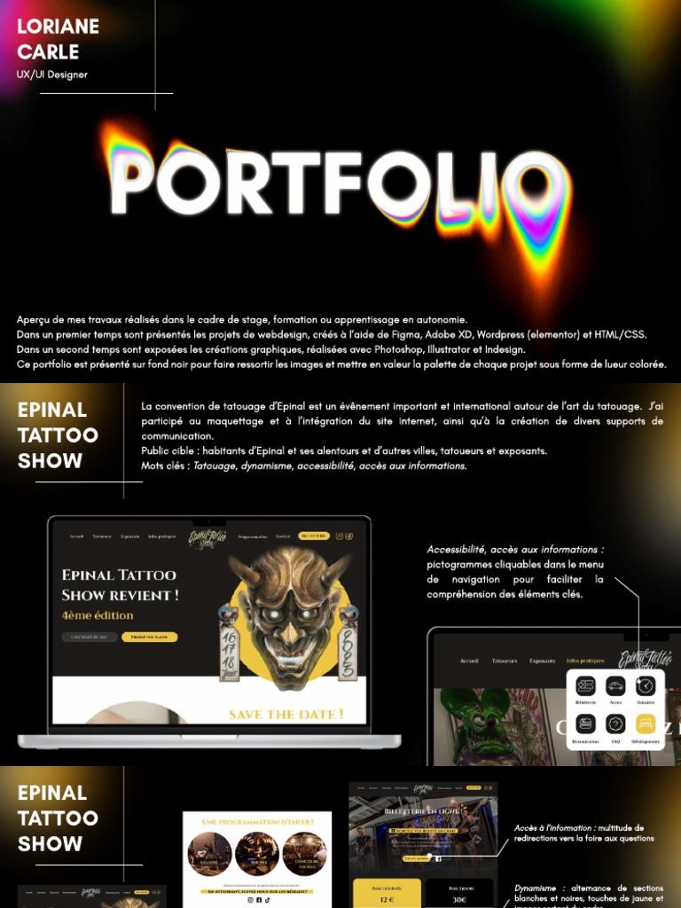 Portfolio de projets UX/UI et design | PDF