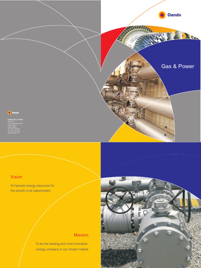 Gas & Power: Oando Gas & Power Overview | PDF | Nature | Economies