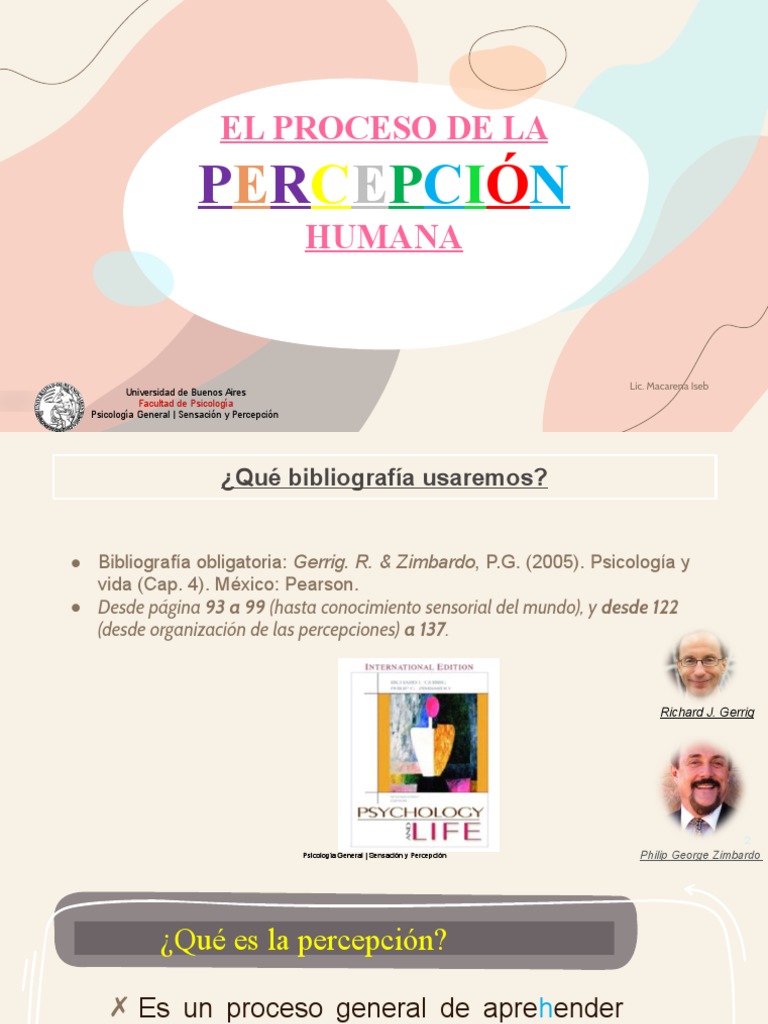 Percepción Humana: Fundamentos y Fenómenos | PDF | Percepción | Percepción visual