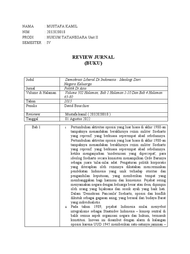 Review Jurnal Bab 1 & 4 Mustafa Kamil | PDF