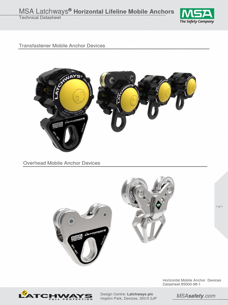 Fichas Técnicas Carros Latchways | PDF | Anchor | Stainless Steel