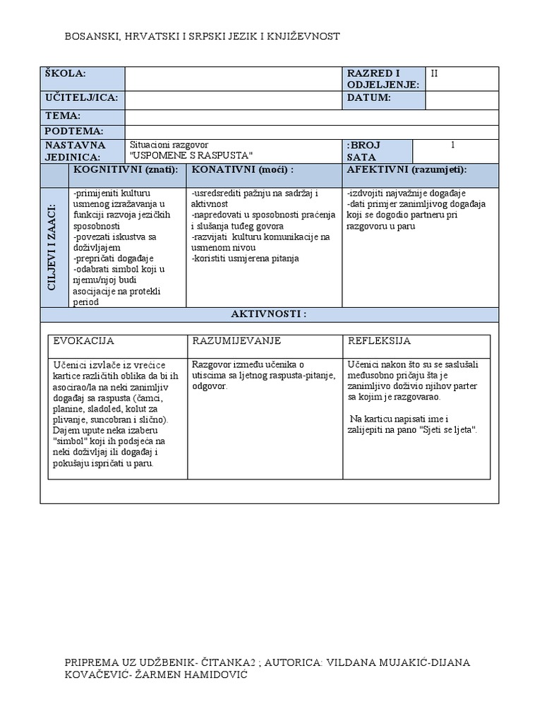 01 - Situacioni Razgovor - Uspomene S Raspusta | PDF