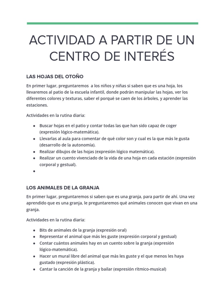 Actividades de Campo y Ciudad para Niños | PDF | Artes del Lenguaje y ...