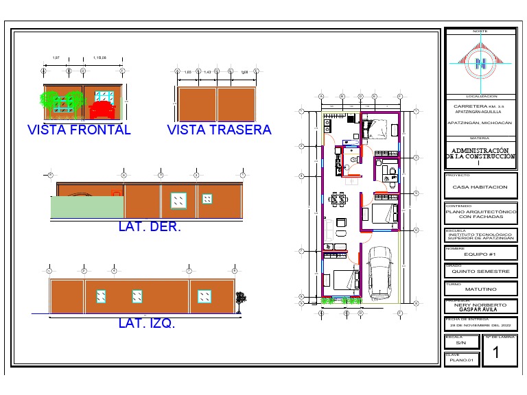 EV-U4-PLANO Arquitectonico | PDF