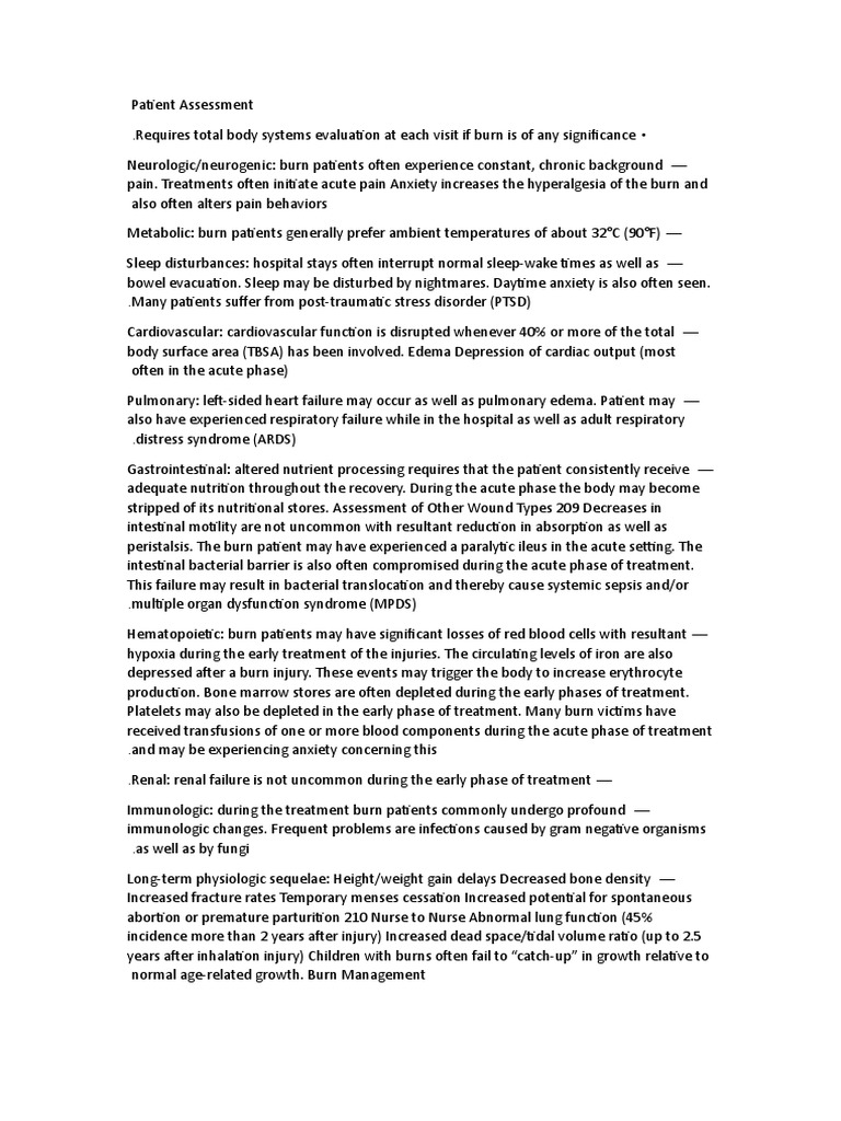 Burn Asseessment | PDF | Burn | Medical Specialties