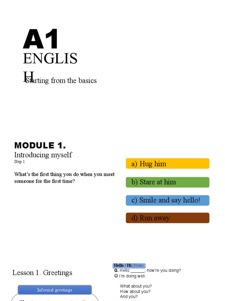 Englis H: Starting From The Basics | PDF | Verb | Adverb