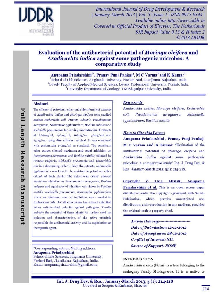 evaluation-of-the-antibacterial-potential-of-moringa-oleifera-and-azadirachta-indica-against ...