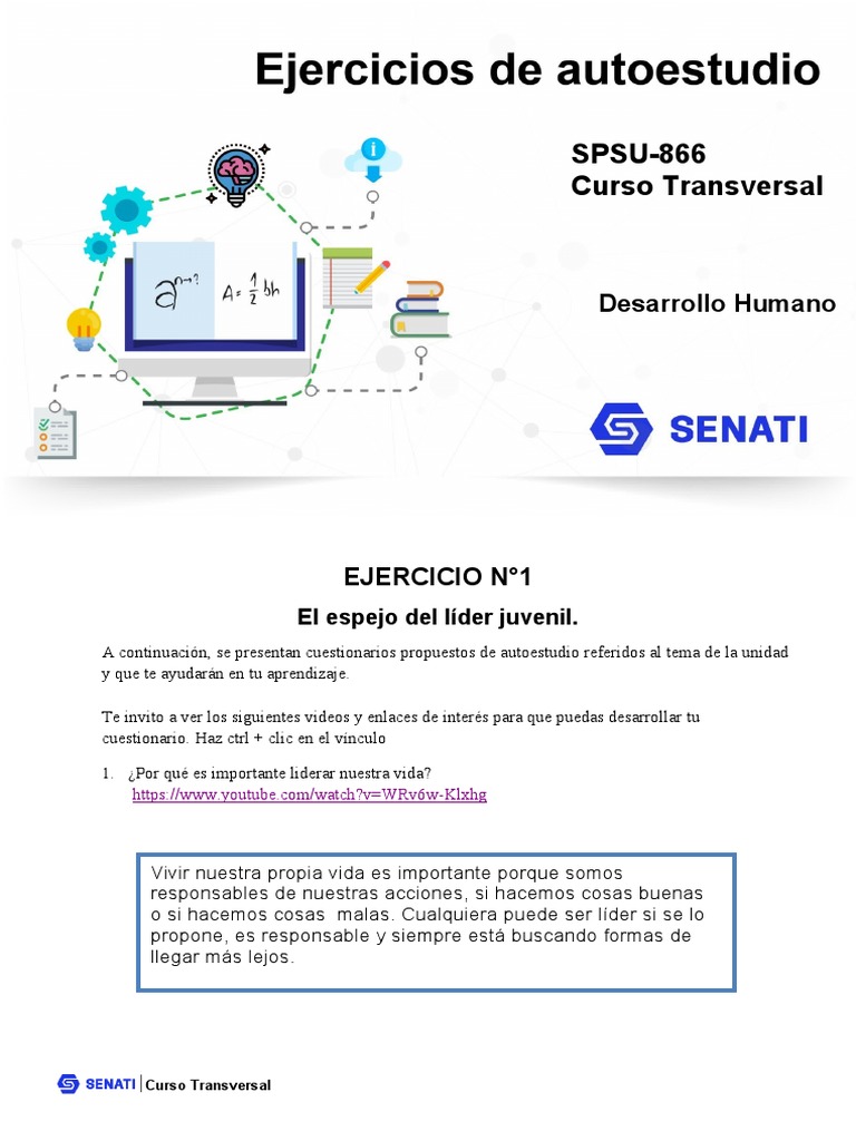 Spsu-866 - Ejercicios - Desarrollo Humano | PDF