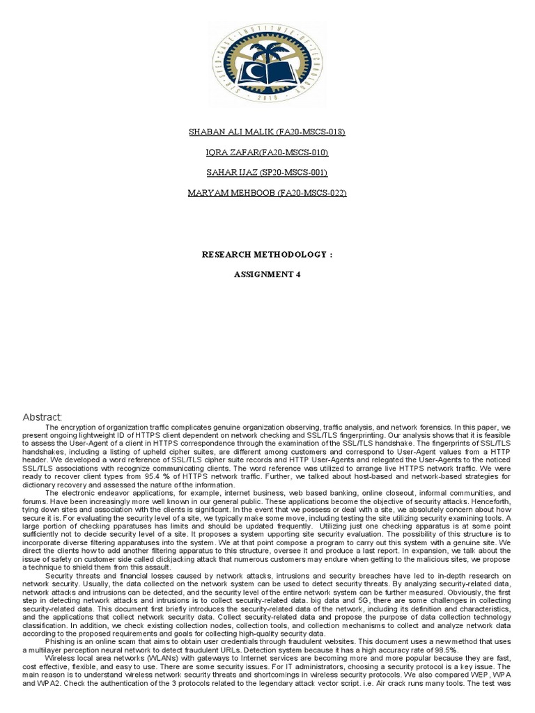 Assignment 4 | PDF | Computer Security | Security