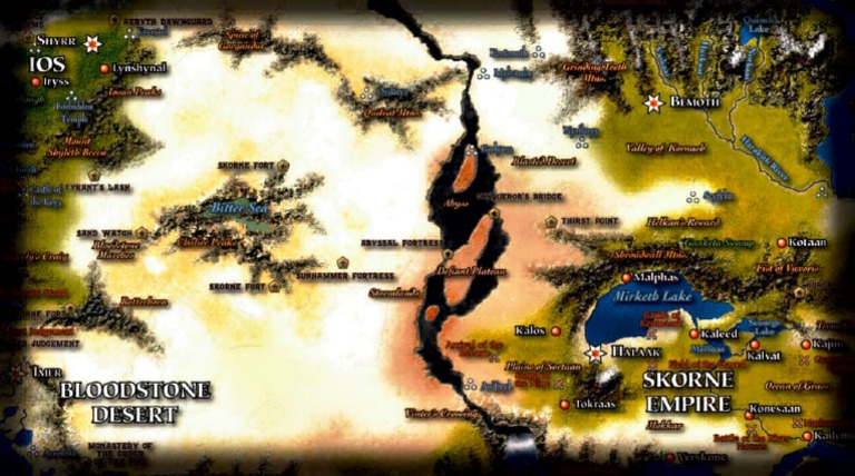 Map of the Skorne Empire region | PDF