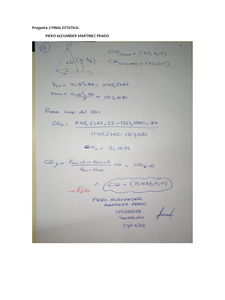 Final Estatica 2 | PDF