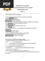 Sunday School Question Paper | PDF | Paul The Apostle | Religious ...