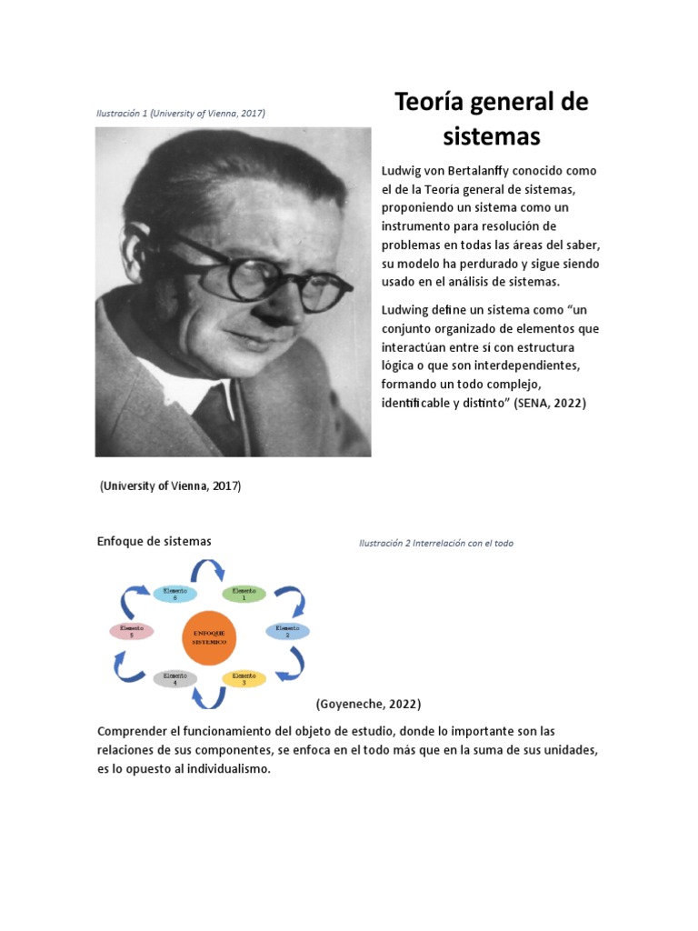 Teoría General de Sistemas | PDF | Sistema | Teoría de sistemas