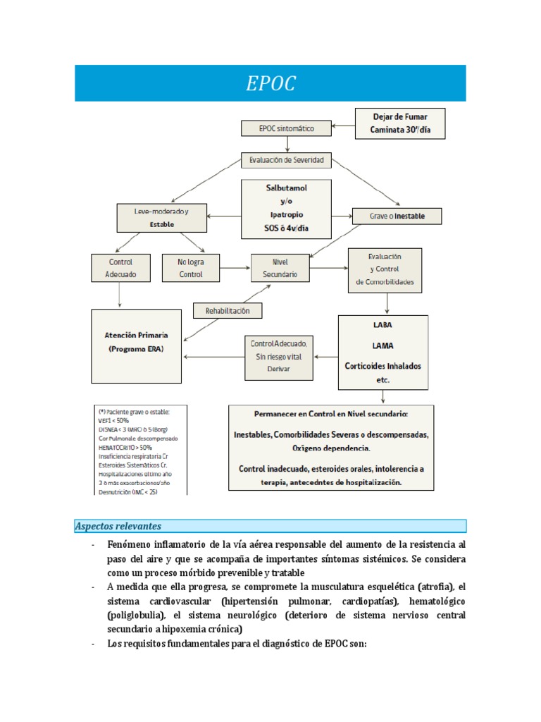 Epoc Ges | PDF | Enfermedad pulmonar obstructiva crónica | Tos