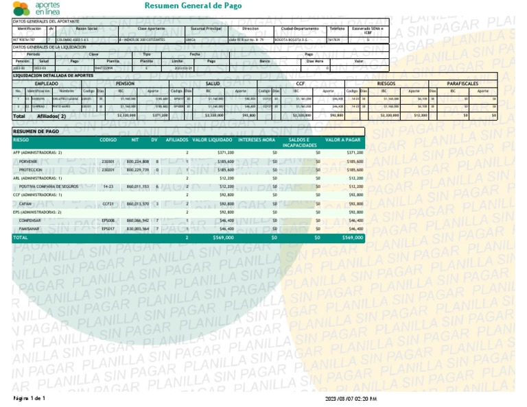 Mafars 025 | PDF | Pensión | Servicios financieros
