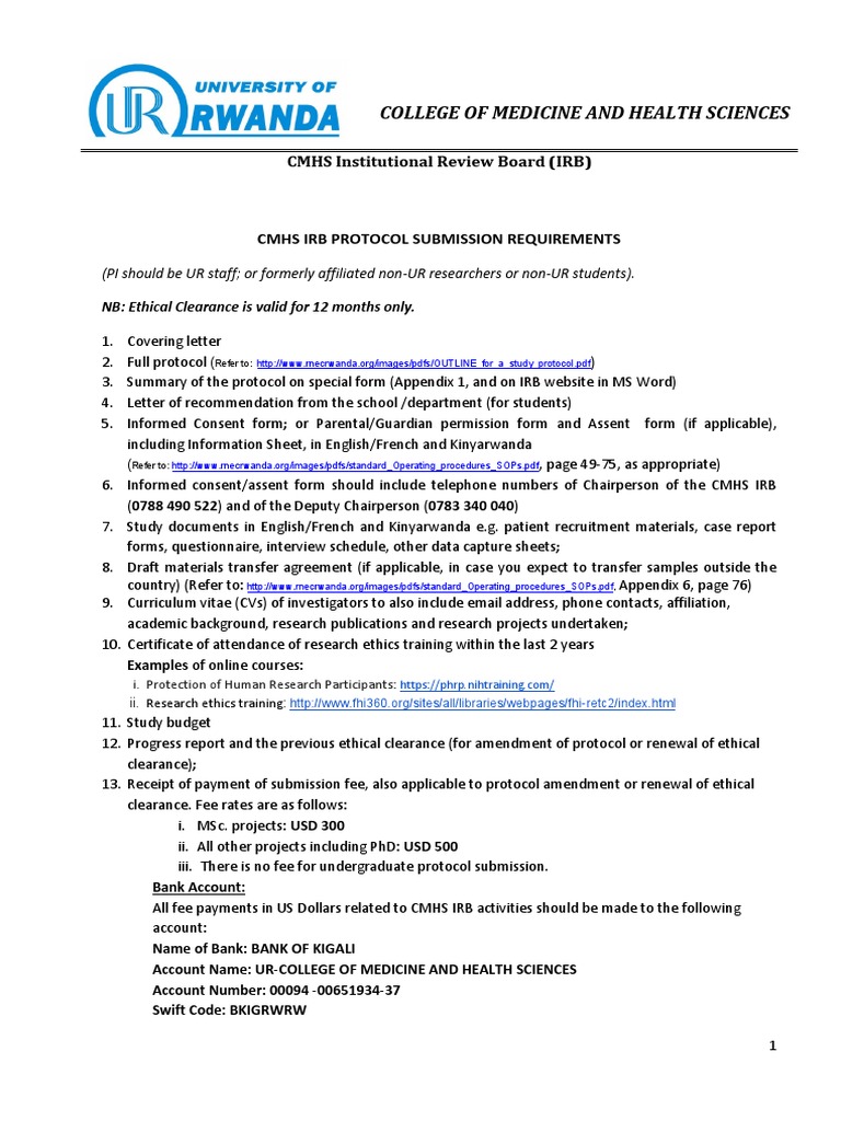 College of Medicine and Health Sciences: CMHS Institutional Review ...