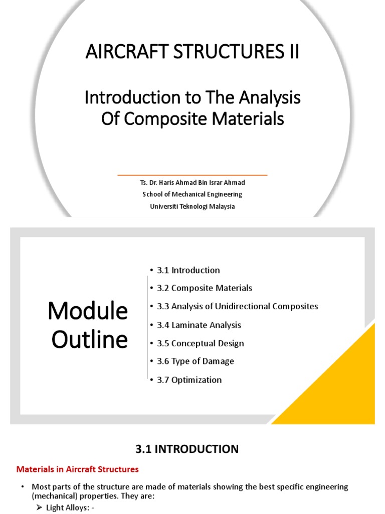 Analysis of Composite Materials in Aircraft | PDF | Composite Material ...
