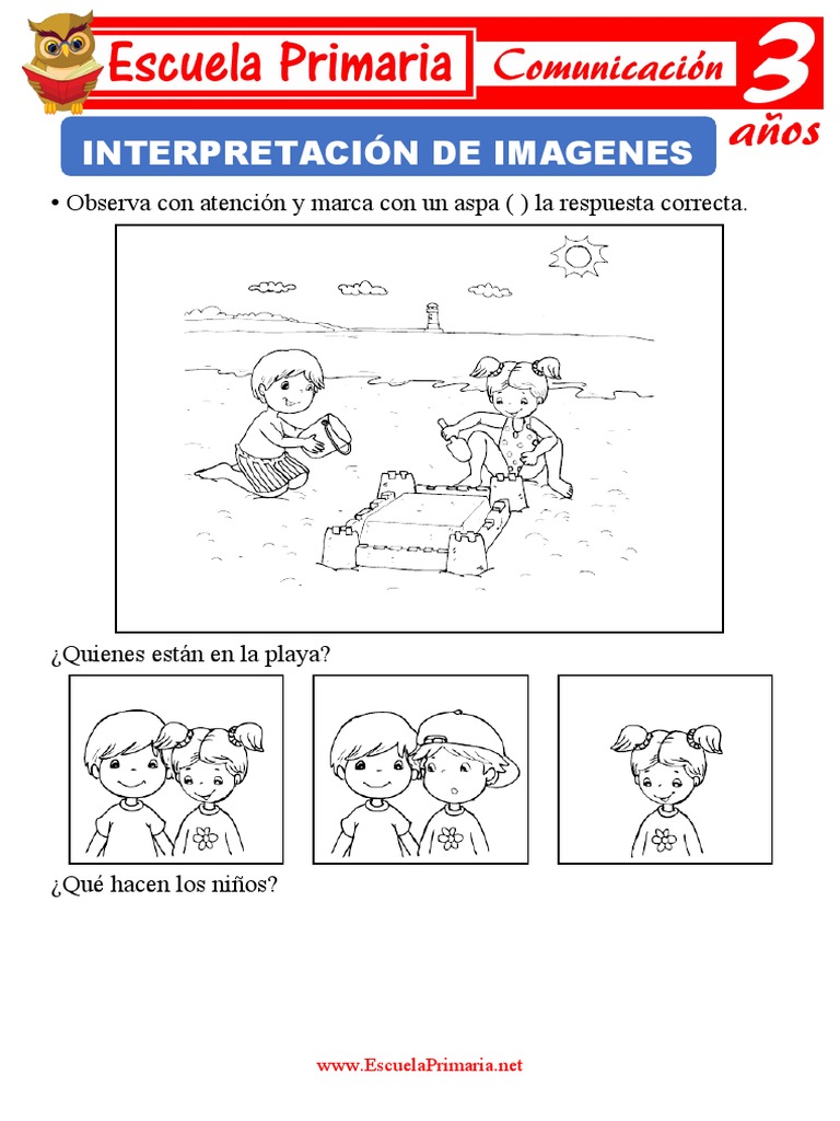 Interpretación de imágenes y ejercicios de lenguaje para niños de ...
