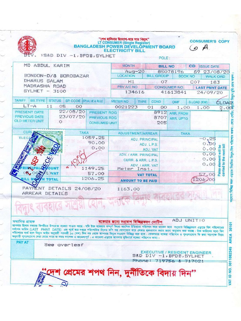 Electricity Bill | PDF