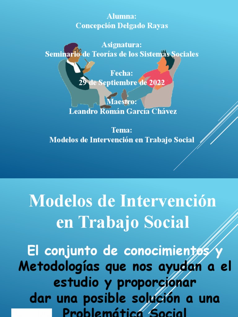 Modelos de Intervencion en Trabajo Social | Descargar gratis PDF ...