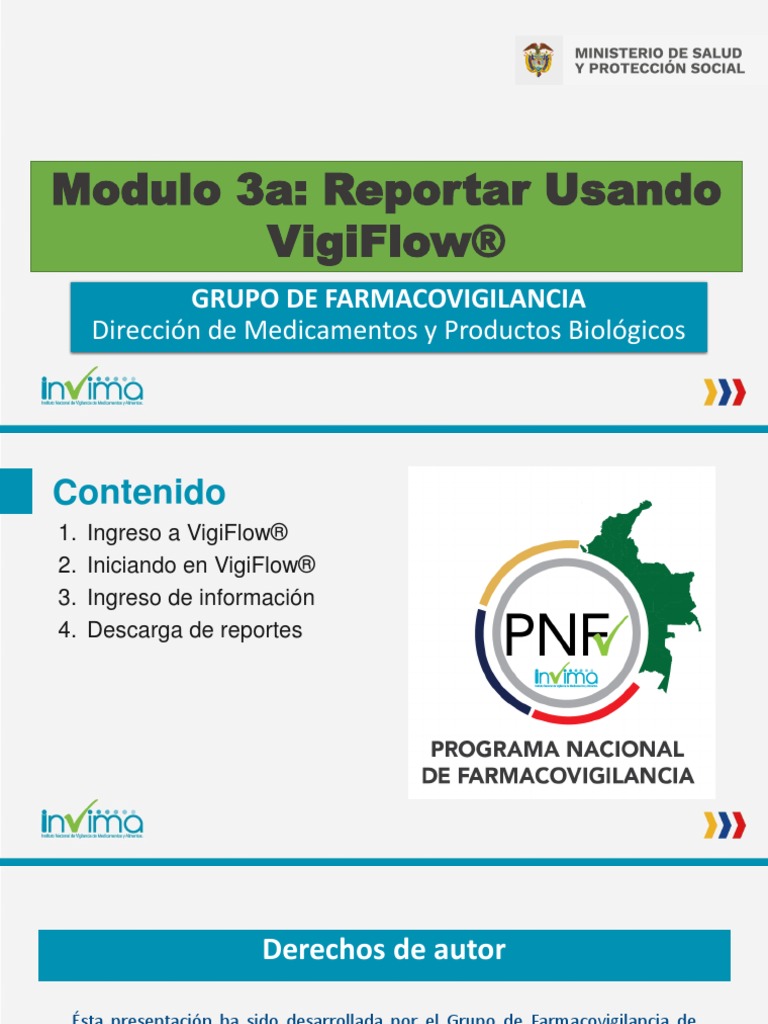 MODULO 3a - Reporte en VigiFlow | PDF | Medicamentos con receta ...