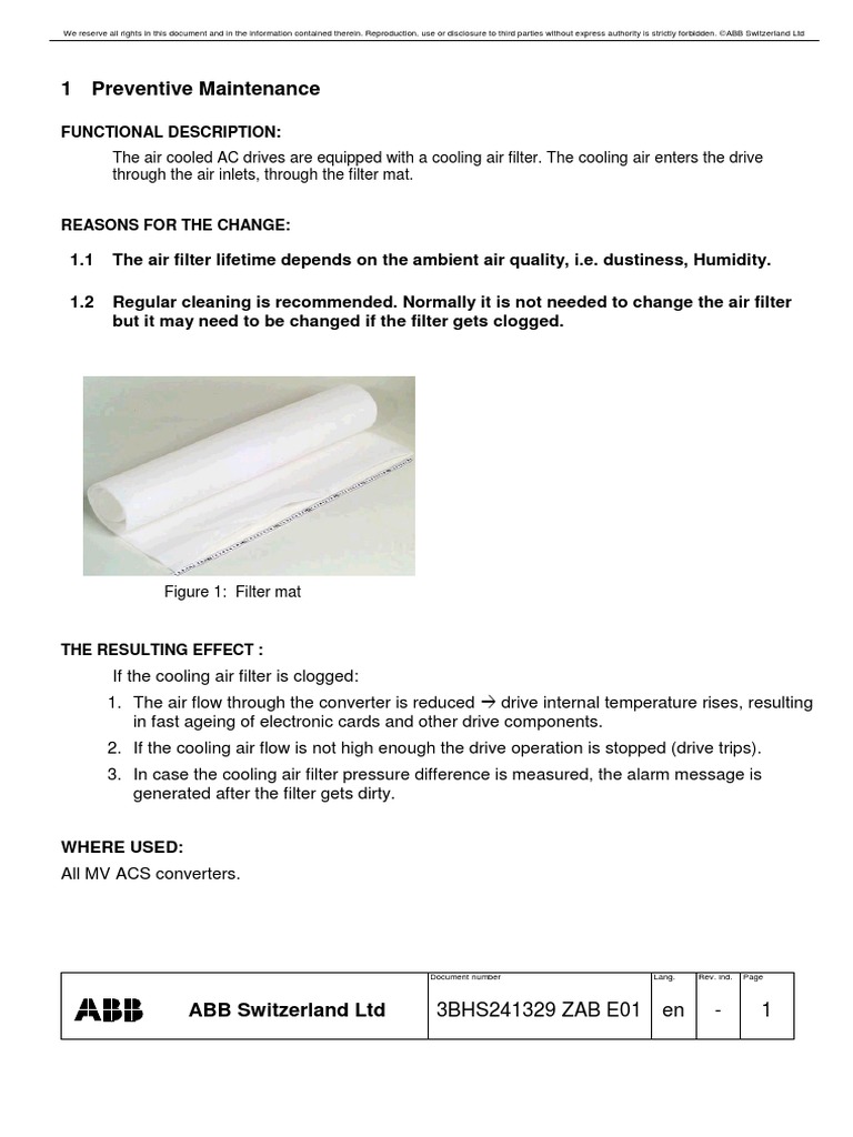 Maintenance Notes - AirFilter | PDF