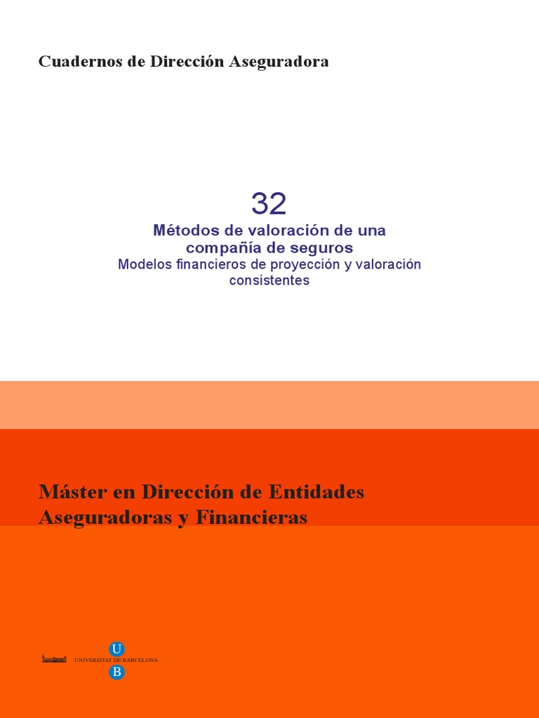 Máster en Dirección de Entidades Aseguradoras y Financieras | PDF | Compartir (Finanzas ...
