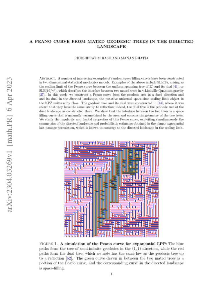 Peano Curve | PDF | Curve | Mathematics
