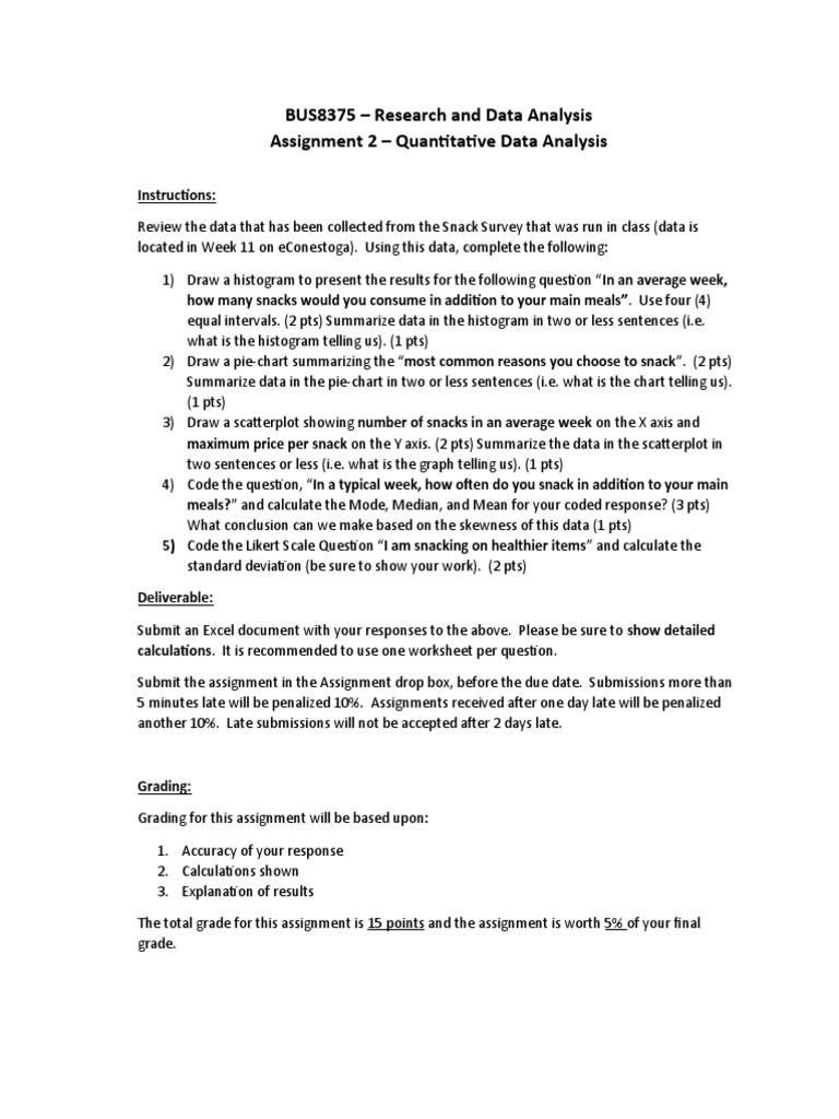 Assignment 2 Quantitative Data Analysis Pdf 3873