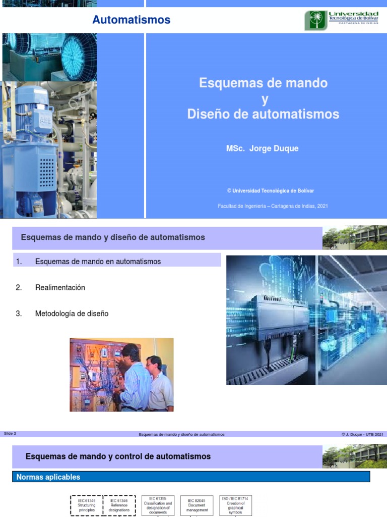 Sesion 8 - Diseño de Automatismos | PDF | Relé | Automatización