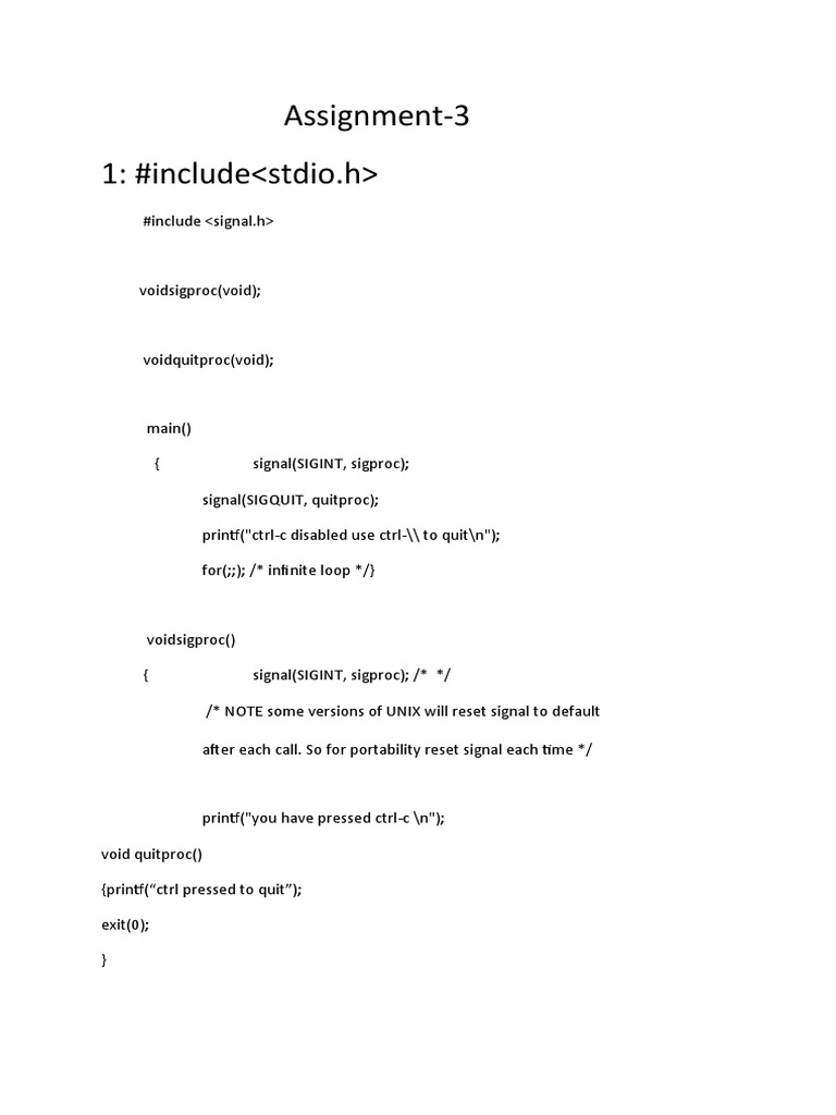 Assignment 3 | PDF | Software Development | Operating System Technology