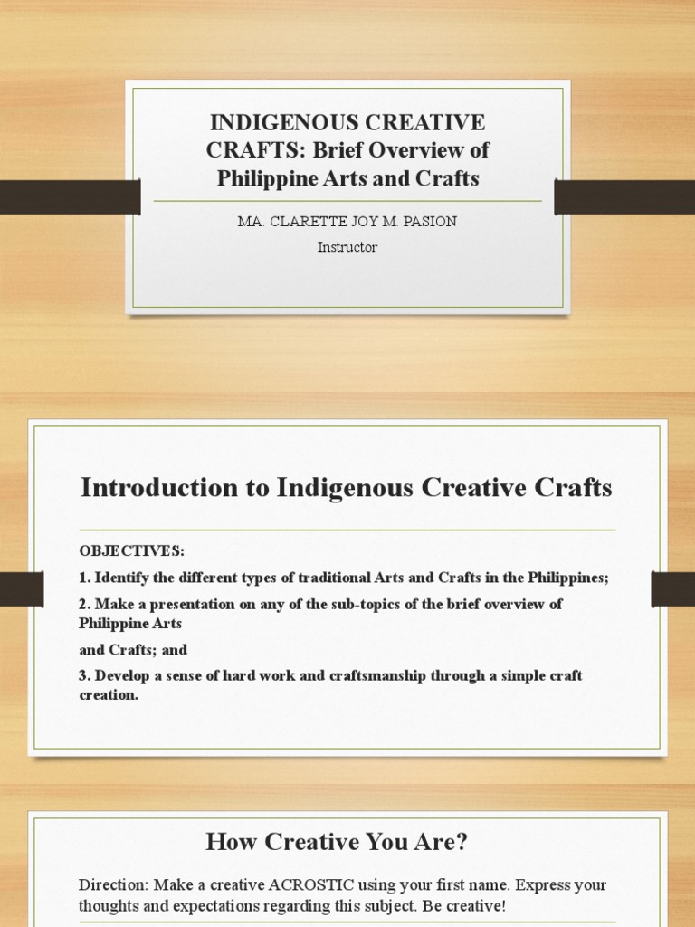 Indigenous Crafts of the Philippines | PDF | Weaving | Textiles