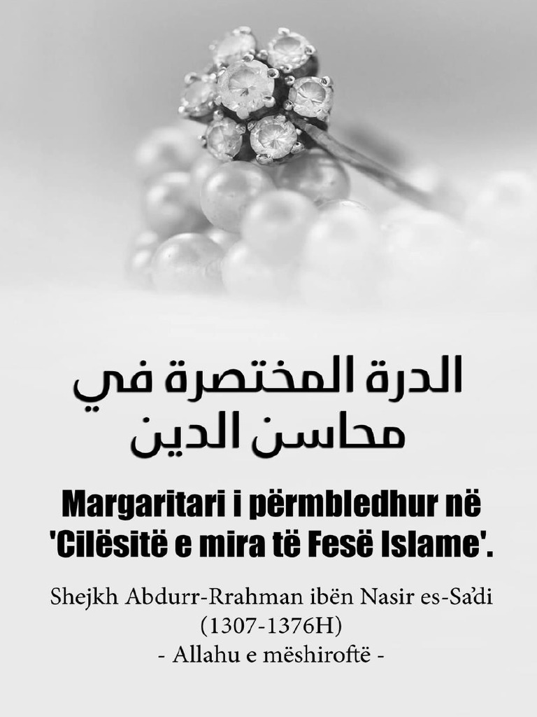 Margaritari I Përmbledhur Në Cilësitë e Mira Të Fesë Islame | PDF